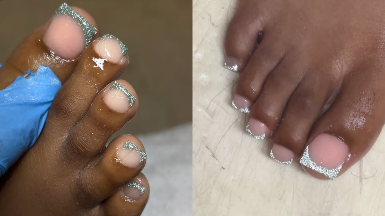 Acrylic Toes: French Tip Tutorial - Step-by-step Guide - YouTube