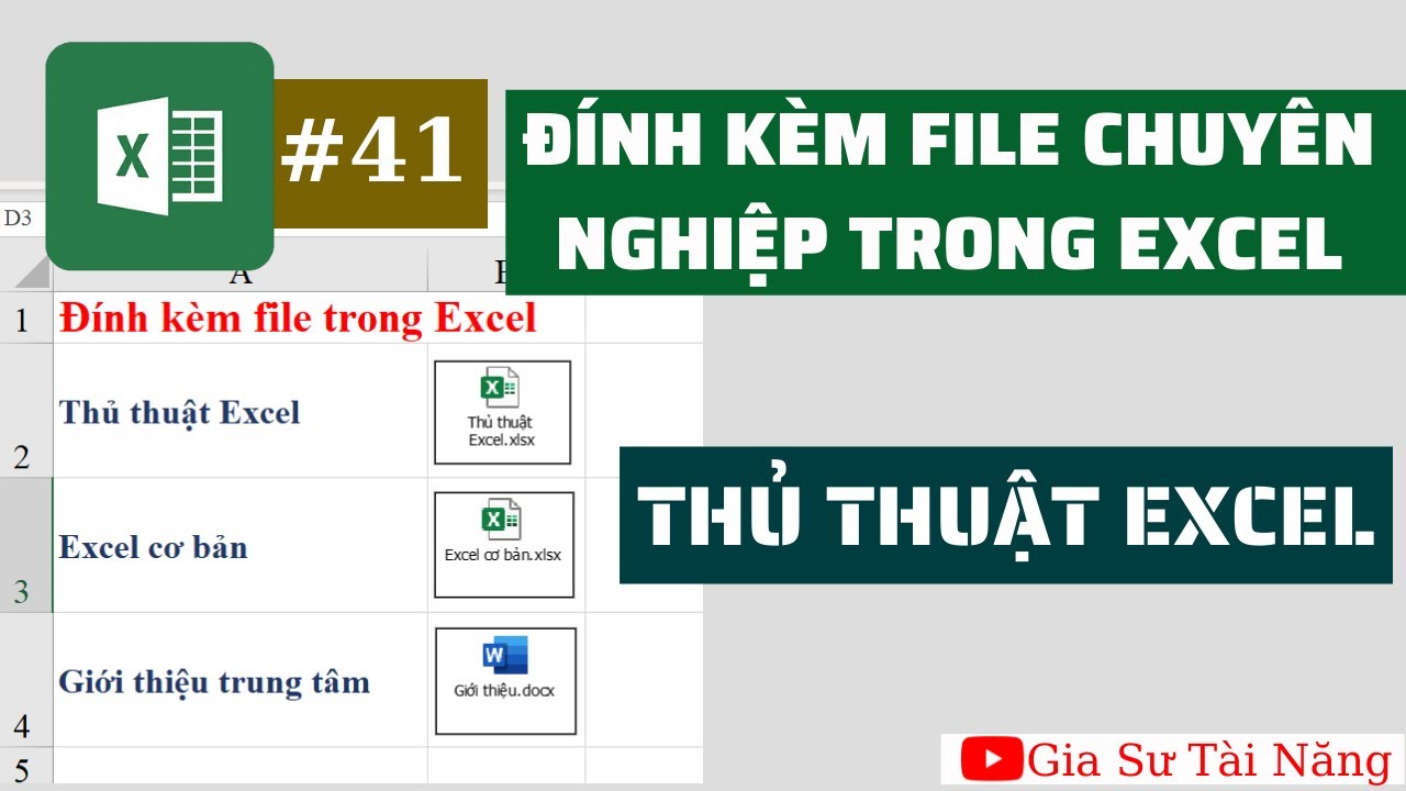 Thủ Thuật Excel Đính Kèm File Chuyên Nghiệp Trong Excel Blog Lienketvn
