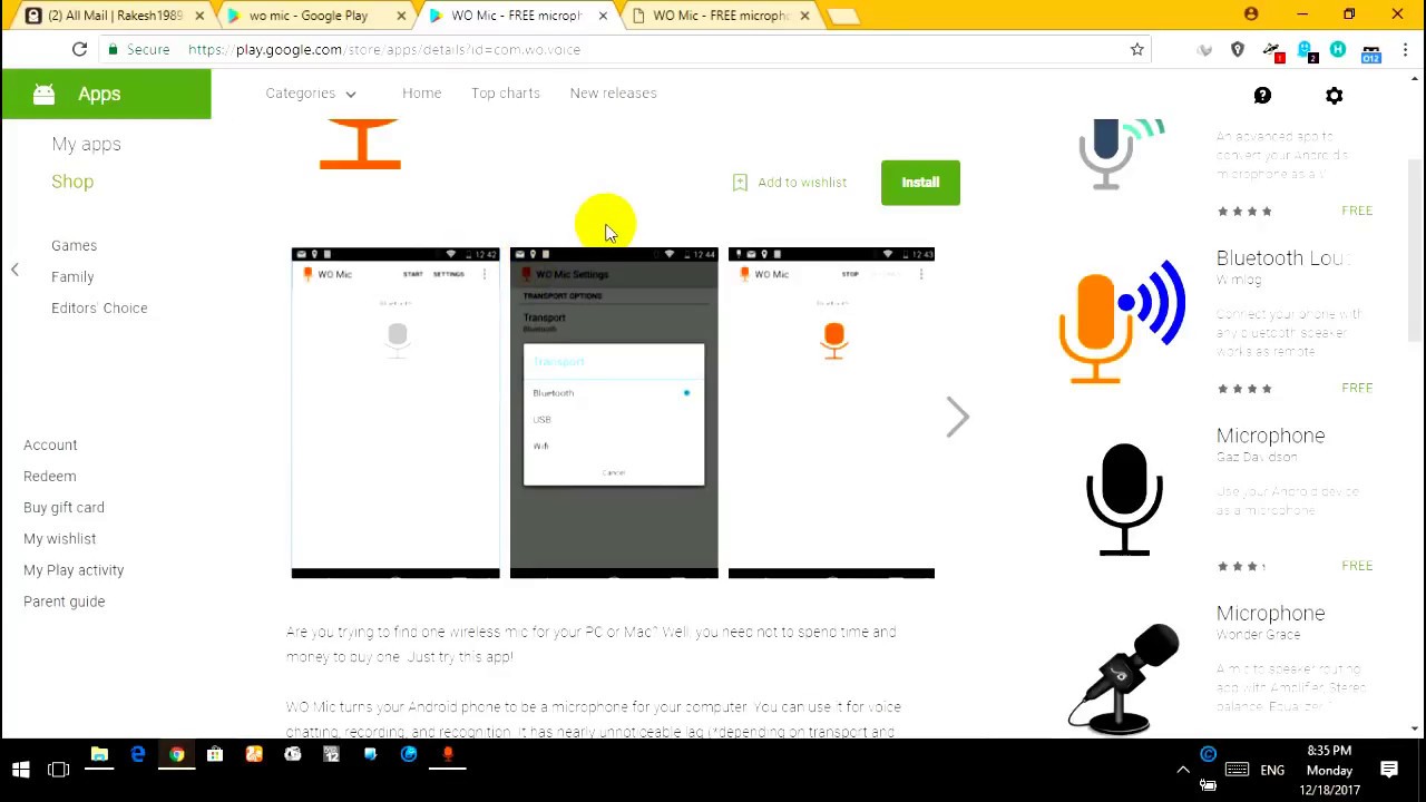 Wo mic tutorial | use mobile as Mic for laptop | wireless mic for PC ...