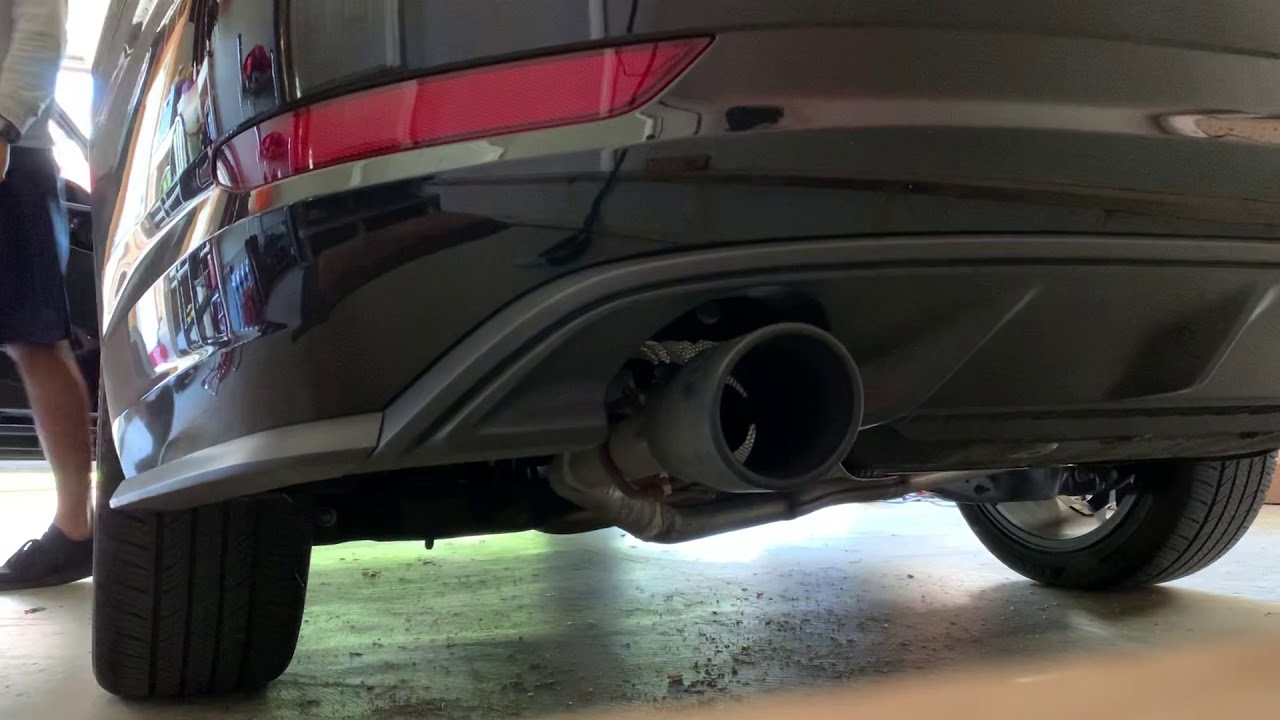 Mk7 GLI muffler/resonator delete Vibrant 17950 Cold start - YouTube