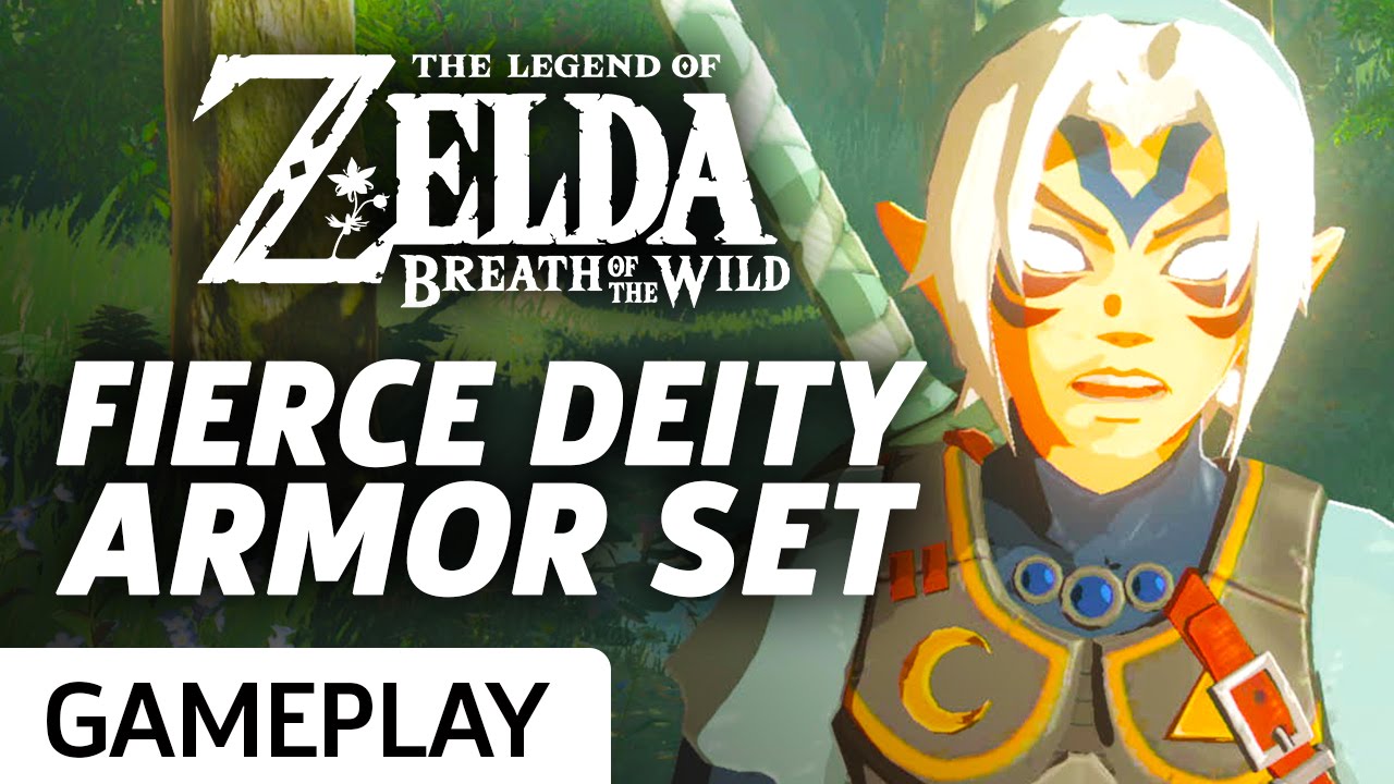 Fierce Deity Armor and Sword in Zelda: Breath of the Wild Gameplay ...