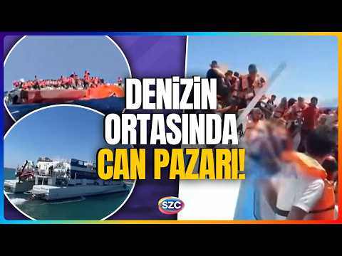 DENİZİN ORTASINDA CAN PAZARI! Girne Açıklarında 267 Kişilik Yolcu Gemisi Battı! İşte İlk Görüntüler!
