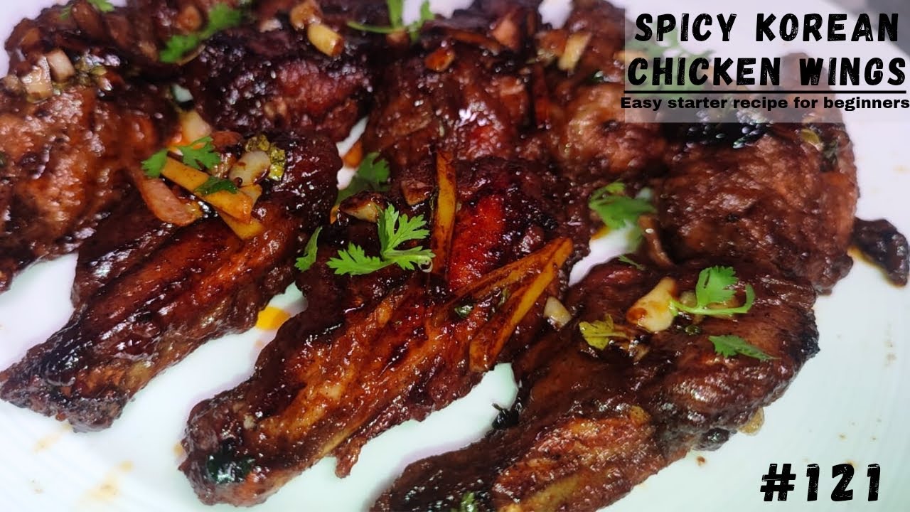 Spicy korean chicken wings |Easy starter recipe for beginners |Quick ...
