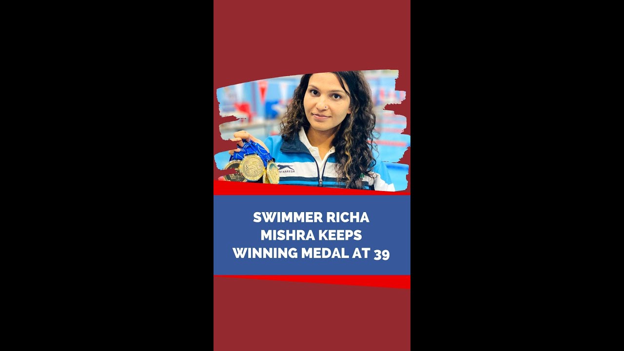Swimmer Richa Mishra Keeps Winning Medal at 39 - YouTube
