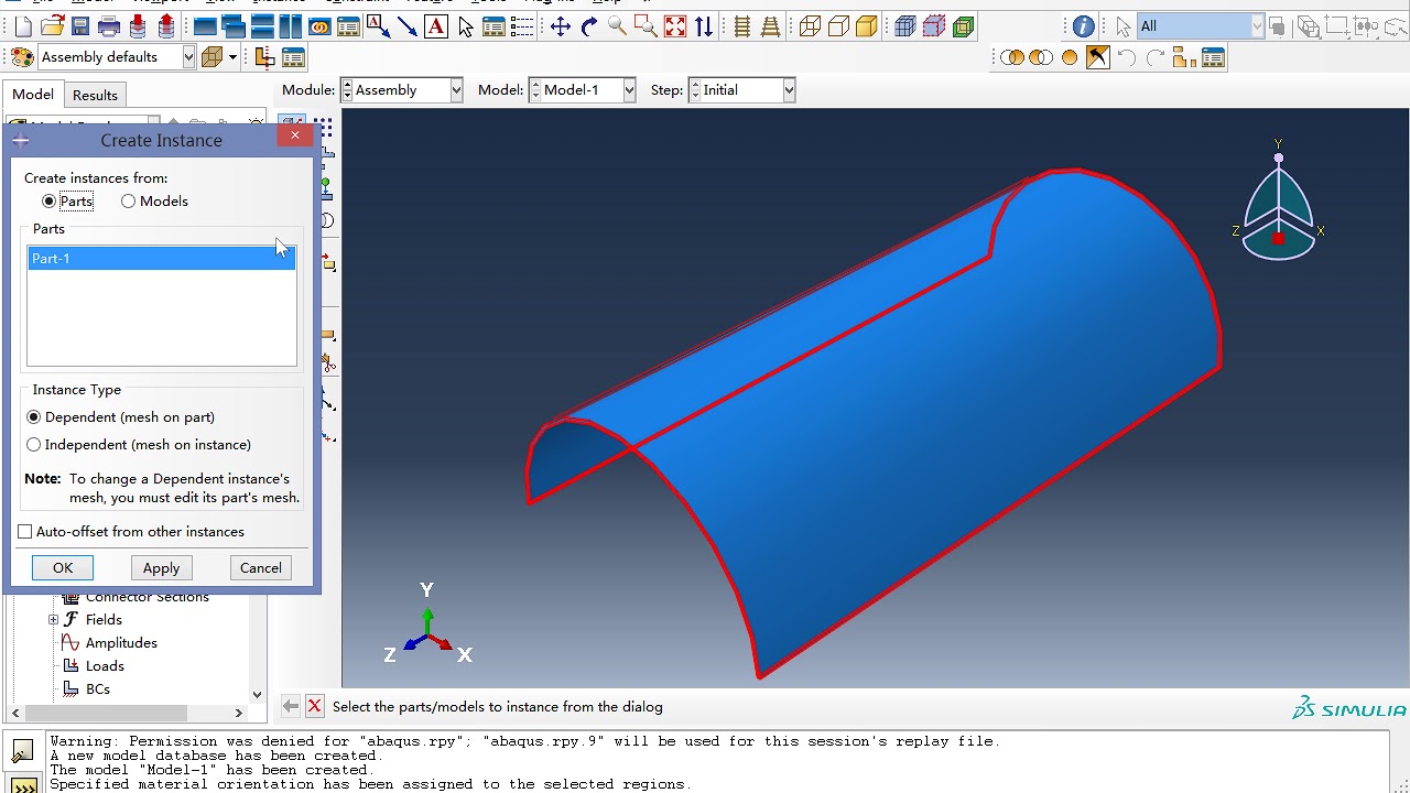 FE Modelling of A Cylinderical Laminated Composite Shell - YouTube
