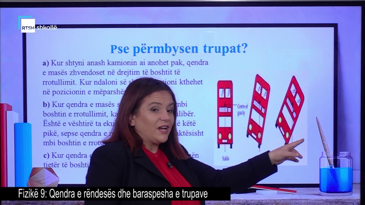 Fizikë 9 - Qendra e rëndesës dhe baraspesha e trupave - YouTube