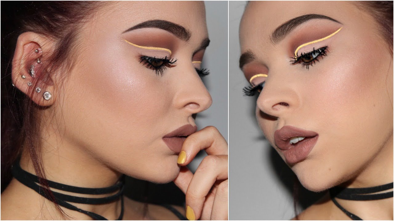 Yellow Liner Cut Crease | Drugstore Makeup Tutorial - YouTube