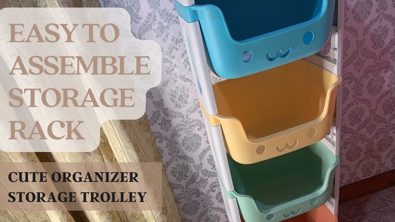 Cute Organizer Storage Rack | Easy To Assemble - YouTube