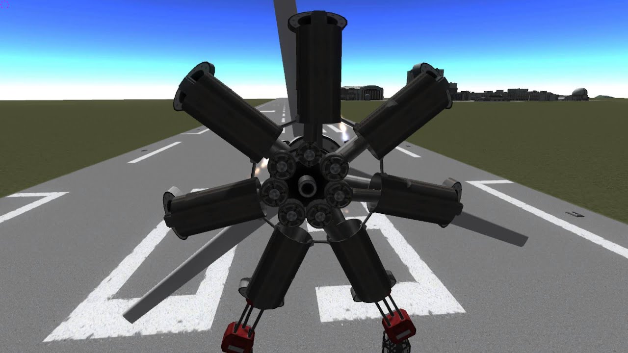 Kerbal Space Program: 7 Cylinder Radial Engine - YouTube