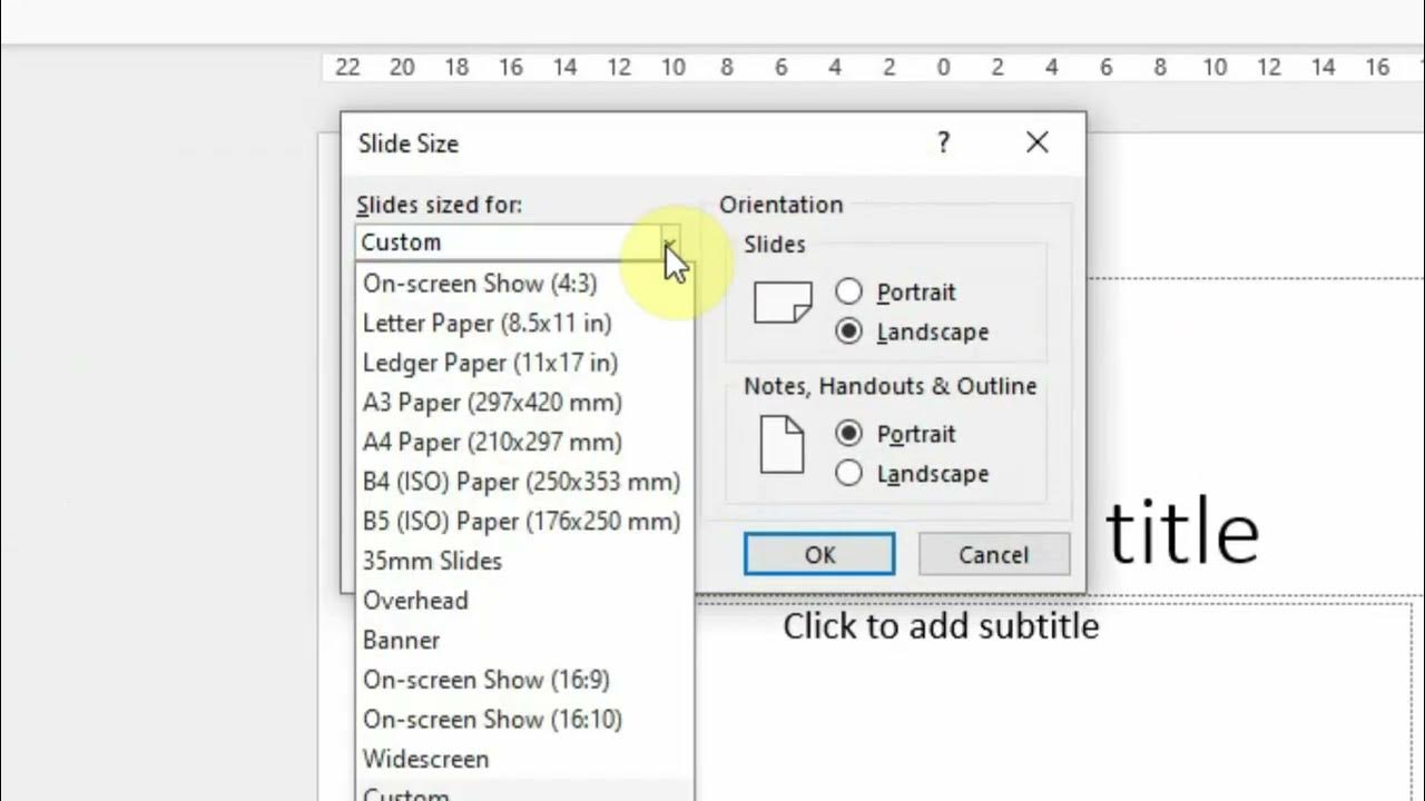 2. Poster Design Using Microsoft PowerPoint - Part 1: Poster Size (A0) - YouTube