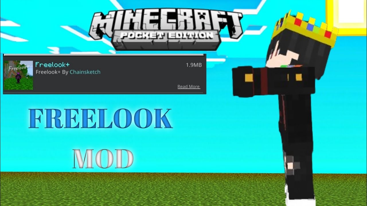 FreeLook mod for Minecraft pocket edition|| Minecraft pocket edition ke ...