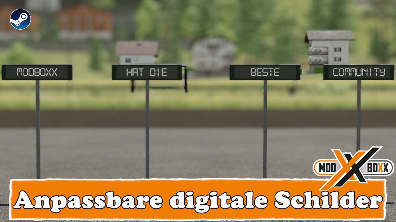 LS22 Mods | Anpassbare Digitale Schilder | Farming Simulator 22 ...