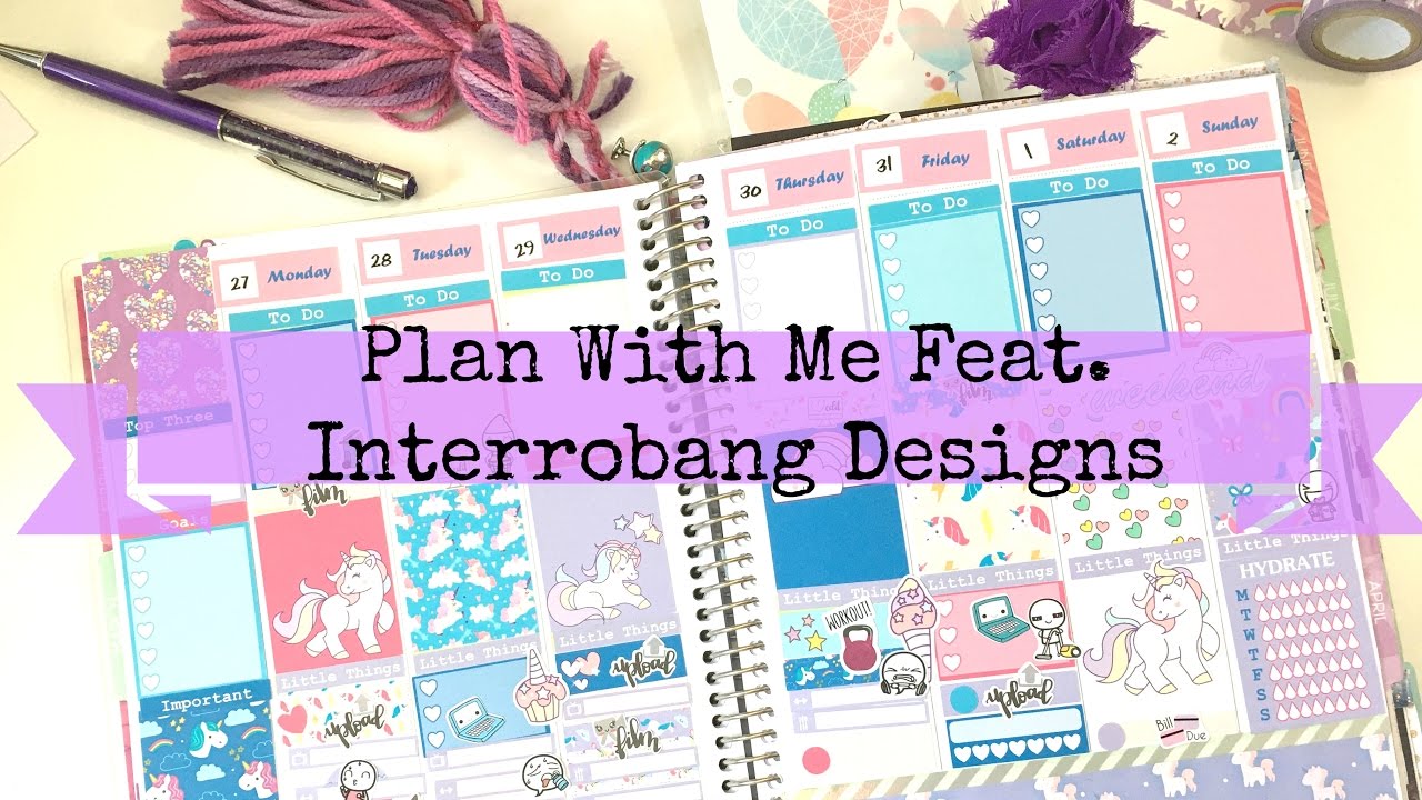 Plan With Me | feat. Interrobang Designs / Recollections Planner - YouTube
