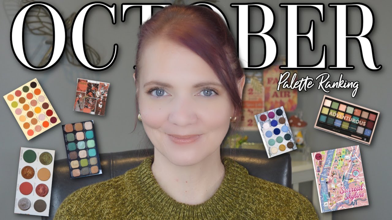 OCTOBER PALETTE RANKING | Ranking ALL 29 Palettes from 31 Days of Color ...