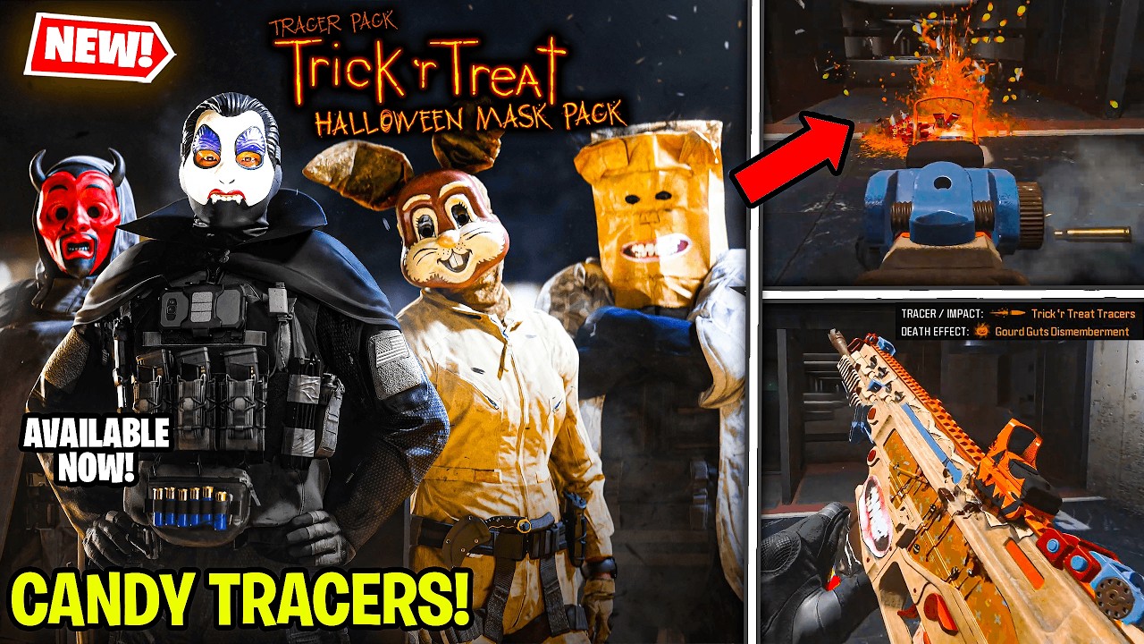 *NEW* Tracer Pack TRICK R TREAT HALLOWEEN MASK PACK Bundle in MW3 ...