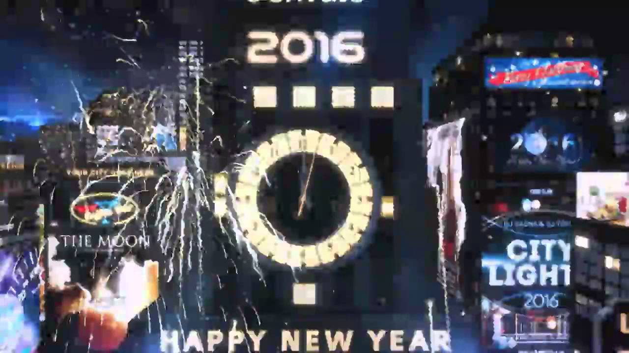 New Year Countdown Clock 2016 - The City After Effects Template - YouTube