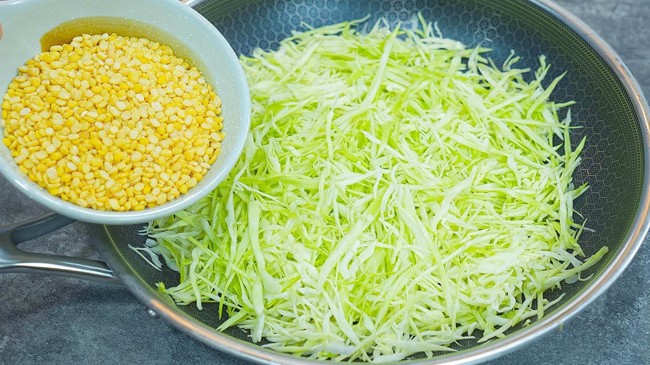 Cabbage, Green beans with eggs is better than meat! 2 Simple and ...