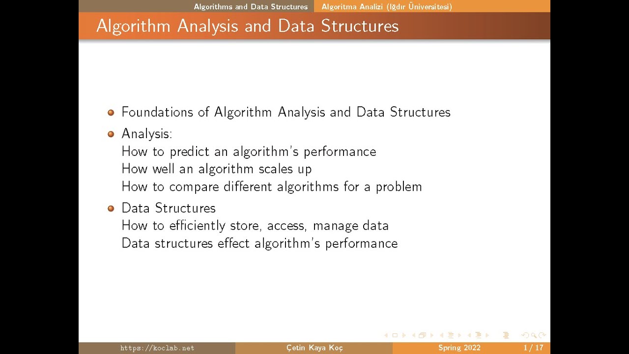 Algorithms And Data Structures 2022 03 15 Lecture02 Youtube