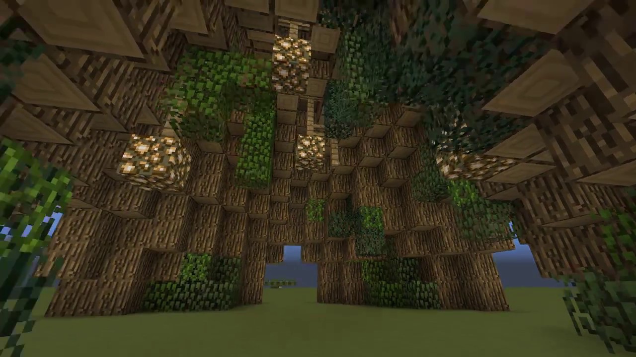 Minecraft: Magical Tree Stump Tutorial - YouTube