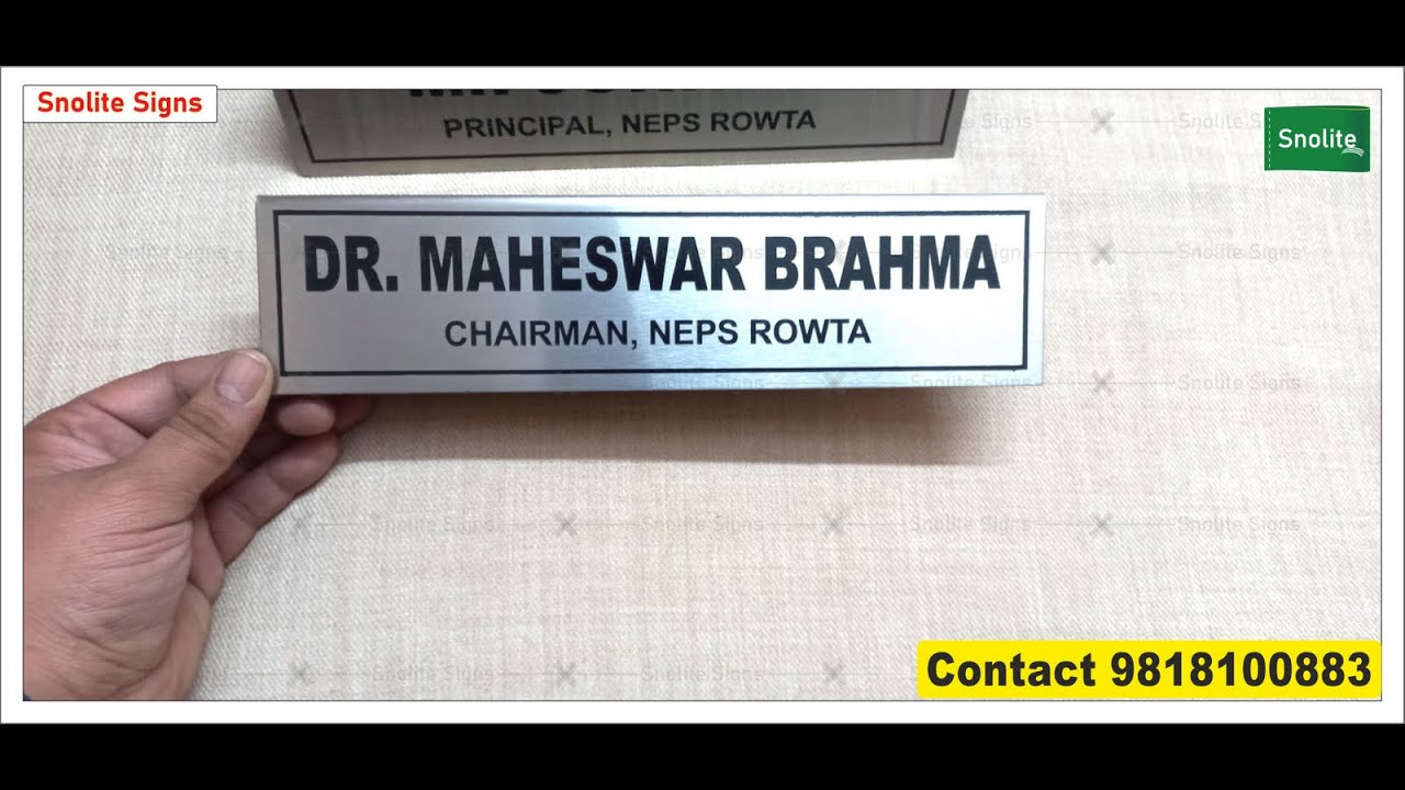 Stainless Steel Grade 304 Signage Stainless Steel sign board - YouTube