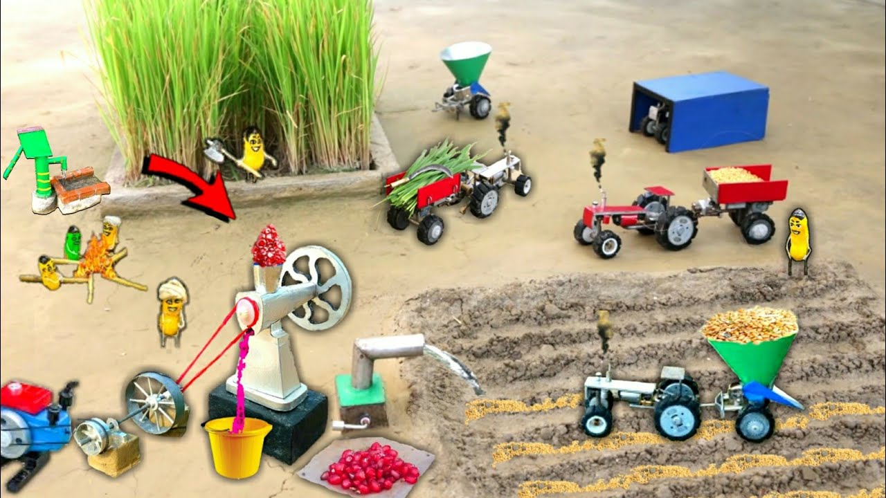 diy tractor mini wheat all process science project|wheat A-Z process ...