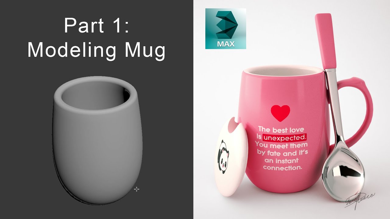 3d Modeling Mug | Part1 | Modeling Mug | 3ds max for Beginner | English ...