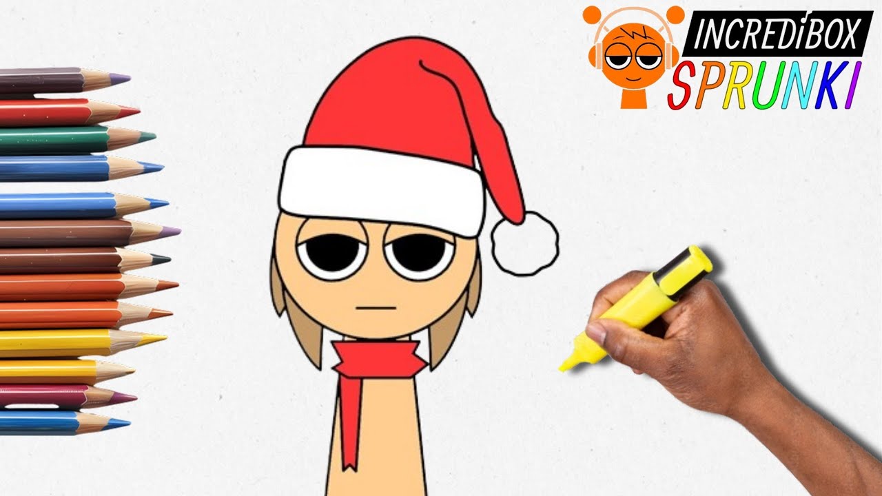 How to Draw Sprunki Tunner Christmas - INCREDIBOX Sprunki | Step-by ...