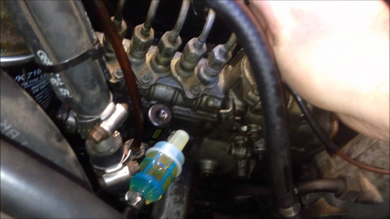 DIY w123 Mercedes-Benz 300D OM617 delivery valve seals and fuel filters ...