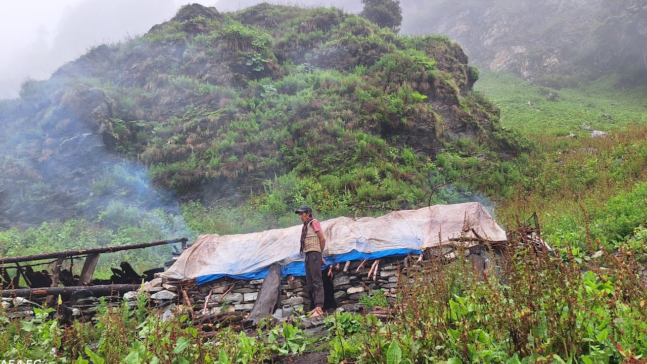 Nepali Himalayan village Life | Organic Food Cooking & Eating | Rural ...