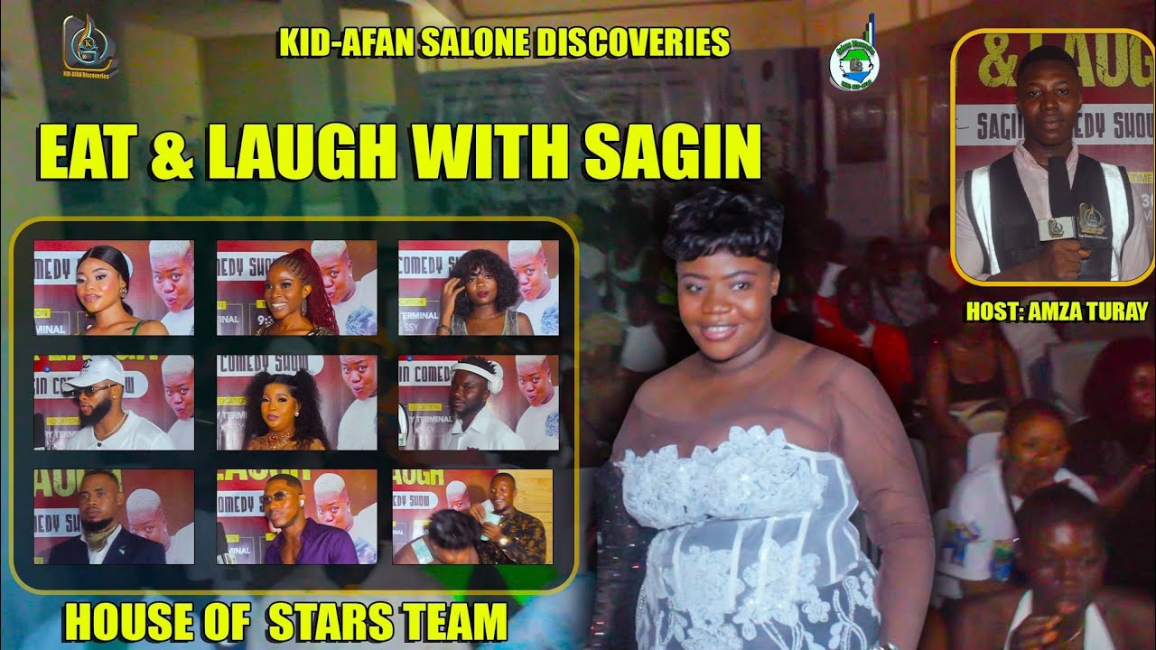 Eat & Laugh With Sagin | Sierra Leone Best Female Comedian|KID-AFAN ...