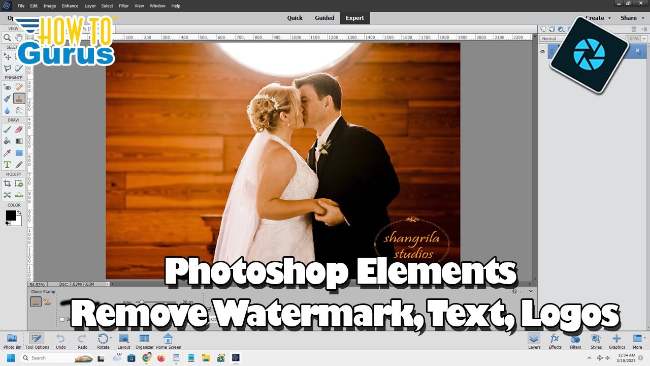 Photoshop Elements Remove Watermark Text And Logos From Photos YouTube Photoshop Elements Remove Watermark Text And Logos From Photos YouTube