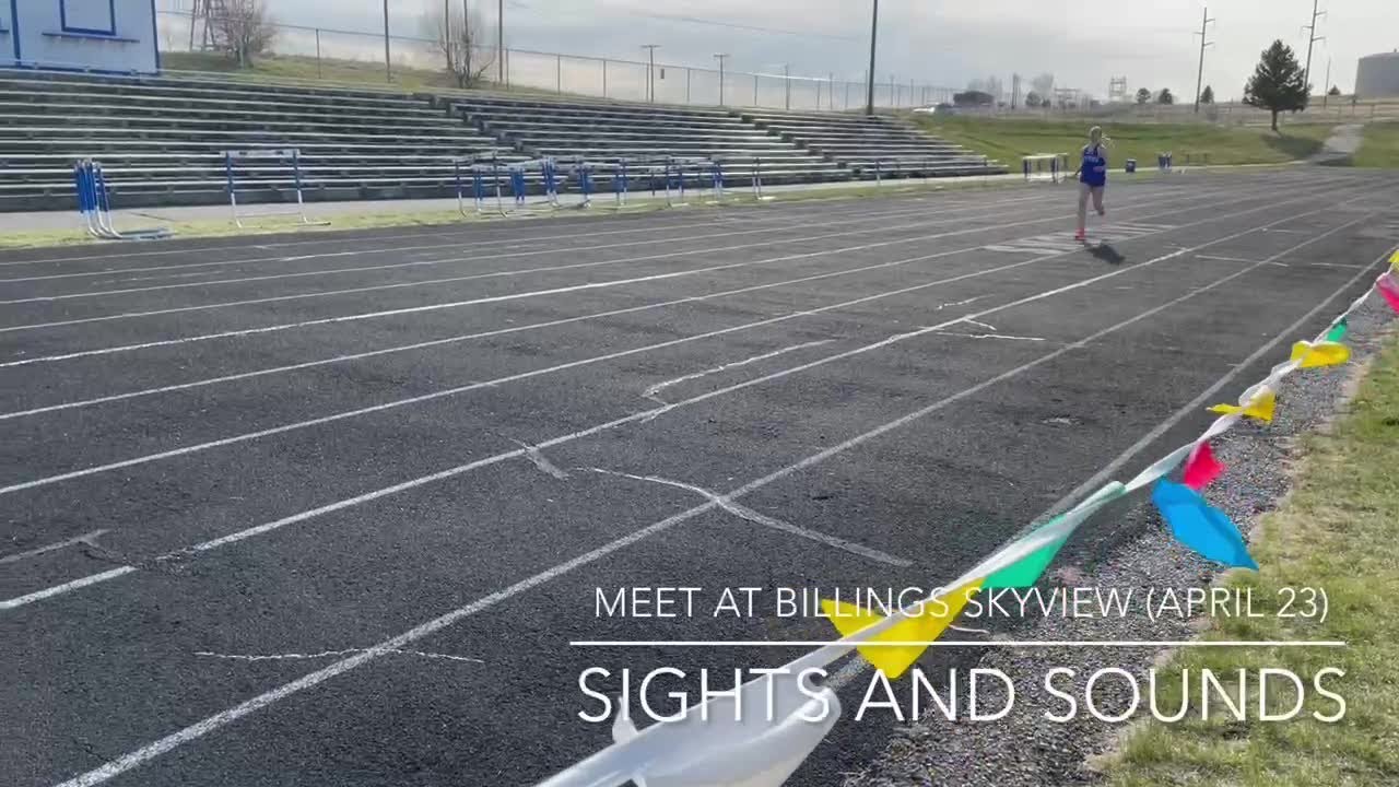 Sights and sounds from April 23's track meet at Billings Skyview - YouTube