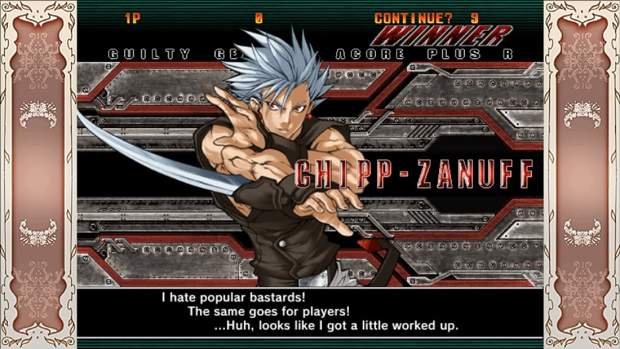 All Chipp Zanuff Win Quotes | Guilty Gear XX Accent Core Plus R - YouTube