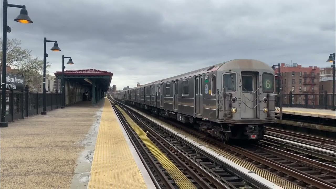 Pelham Bay Park Bound (6) Express Train Flying past Morrison Avenue-Soundview - YouTube