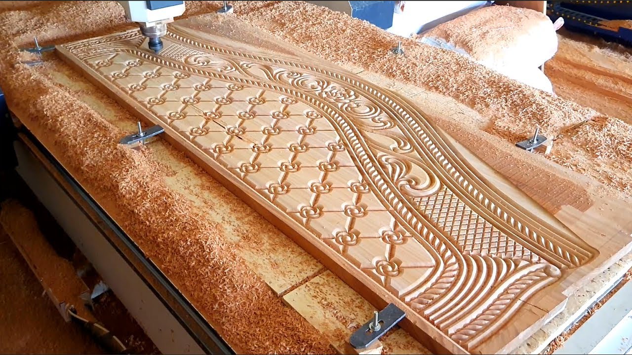 Royal Wooden Bed Design by CNC Machine || Most attractive automatic CNC ...