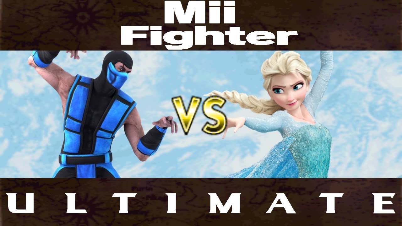 Mii Fighter Ultimate: Sub-Zero (Mortal Kombat) vs. Elsa (Frozen) - YouTube
