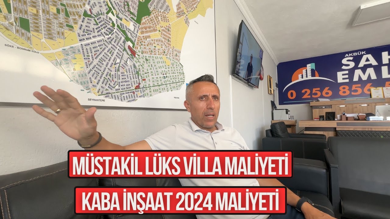 Müstakil Lüks Normal Villa Maliyeti Kaba İnşaat 2024 Maliyeti - YouTube