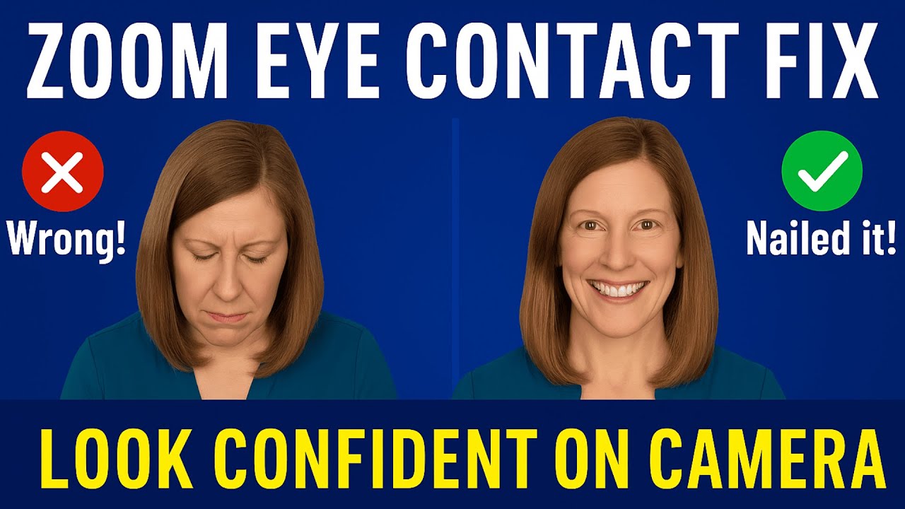 Zoom Eye Contact Hack: Look at the Camera AND the Person - YouTube