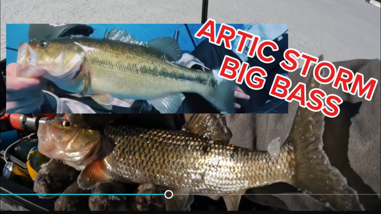 ICE Fishing ARTIC STORM For BIG BASS - YouTube