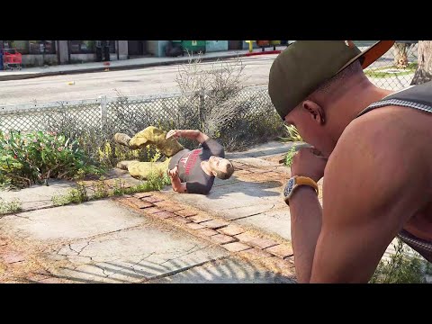 GTA 5 - Franklin laughs at Trevor scene [4K]