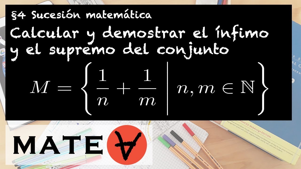 Ínfimo, supremo, mínimo y máximo de un conjunto Ejercicio2 - YouTube