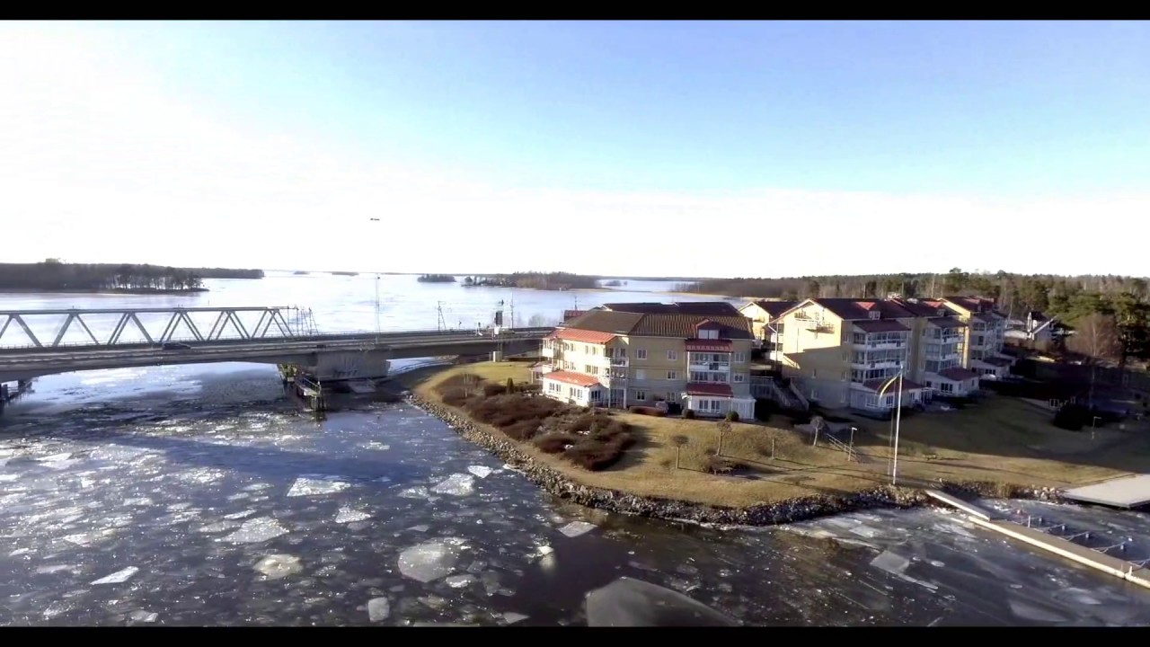 تصوير جوي لمدينه kvicksund السويديه - YouTube