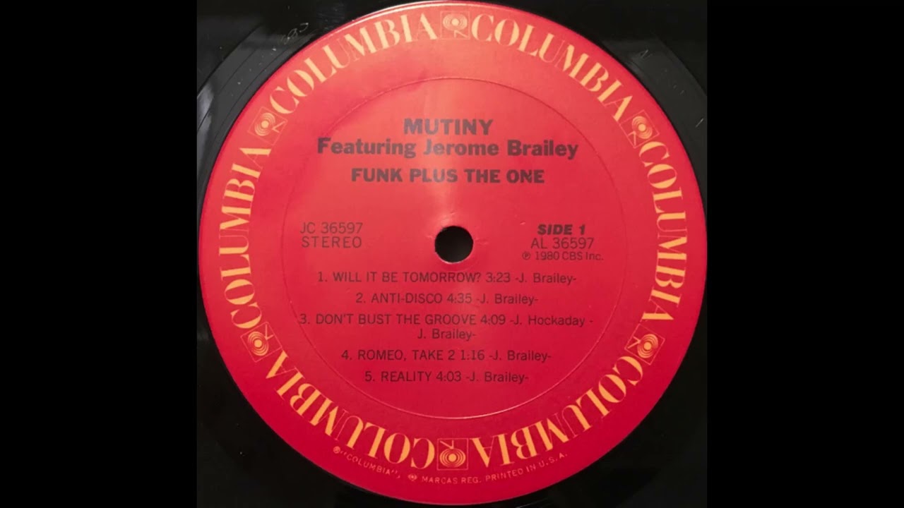 MUTINY Featuring Jerome Brailey - Don´t bust the groove - YouTube
