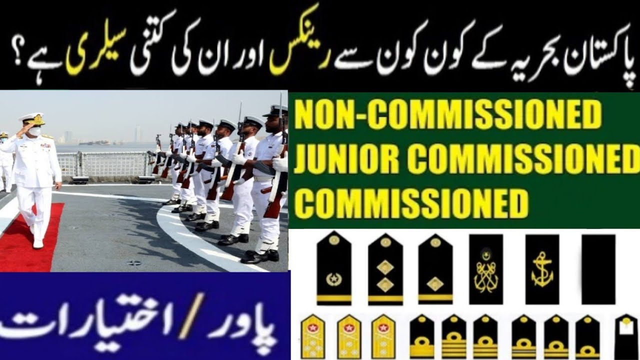 Pak Navy All Ranks Complete Information | Non Commissioned JCO And ...