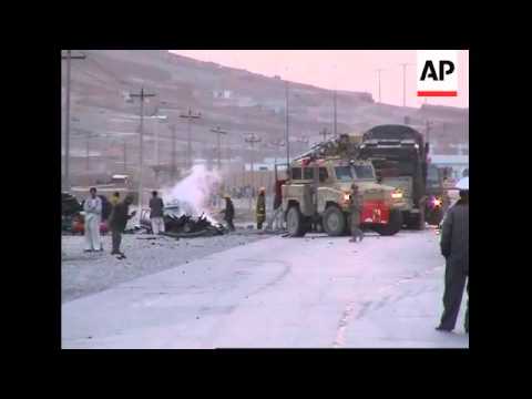 Suicide blast near NATO convoy in southern Afghanistan