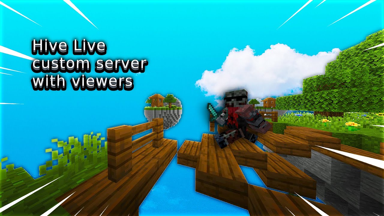 Minecraft Hive Live + custom server with viewers - YouTube