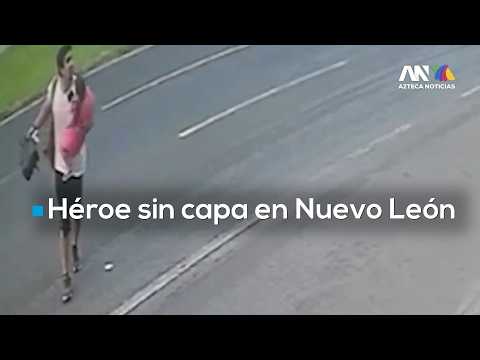 Alexis Salazar, profesor de la UANL, arriesga su vida para salvar a una niña
