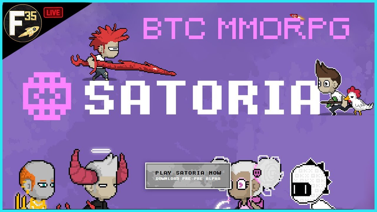 Satoria MMORPG LIVE: Play-to-Earn on Bitcoin! | F35 Game Night #10 ...