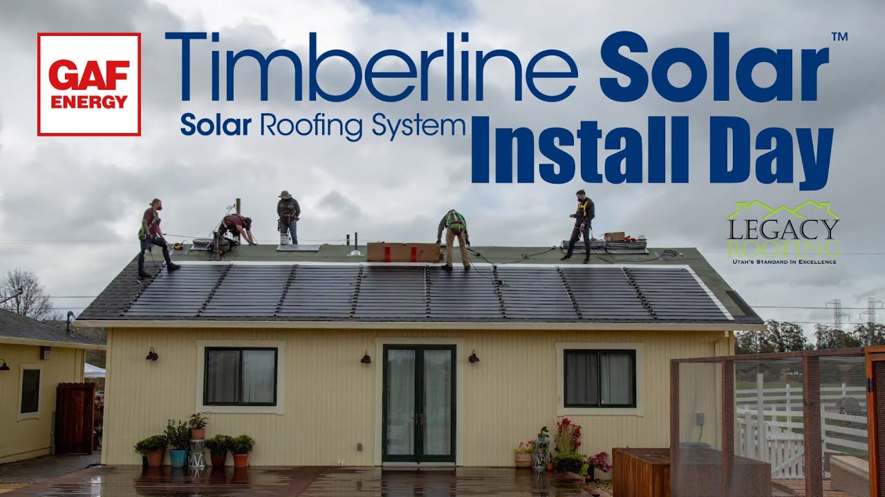 Install Day Timberline Solar™ system is so advanced it makes solar ...
