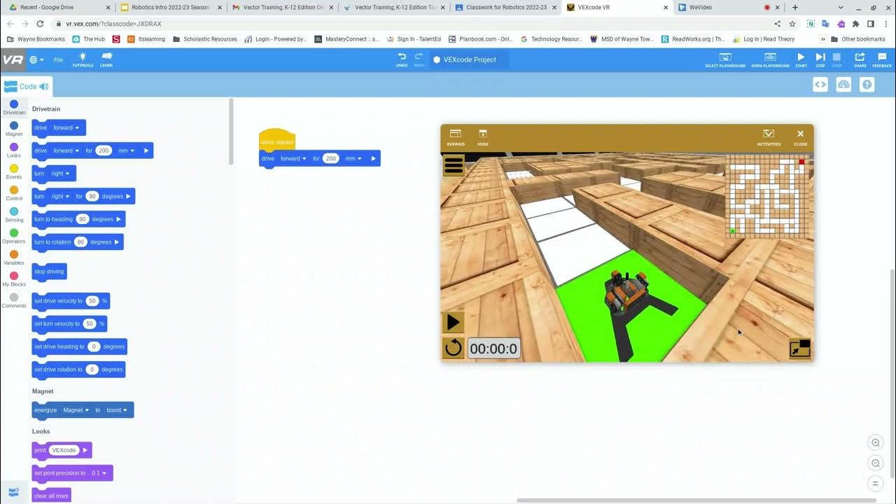 VEX CODE CODER CHALLENGE - YouTube